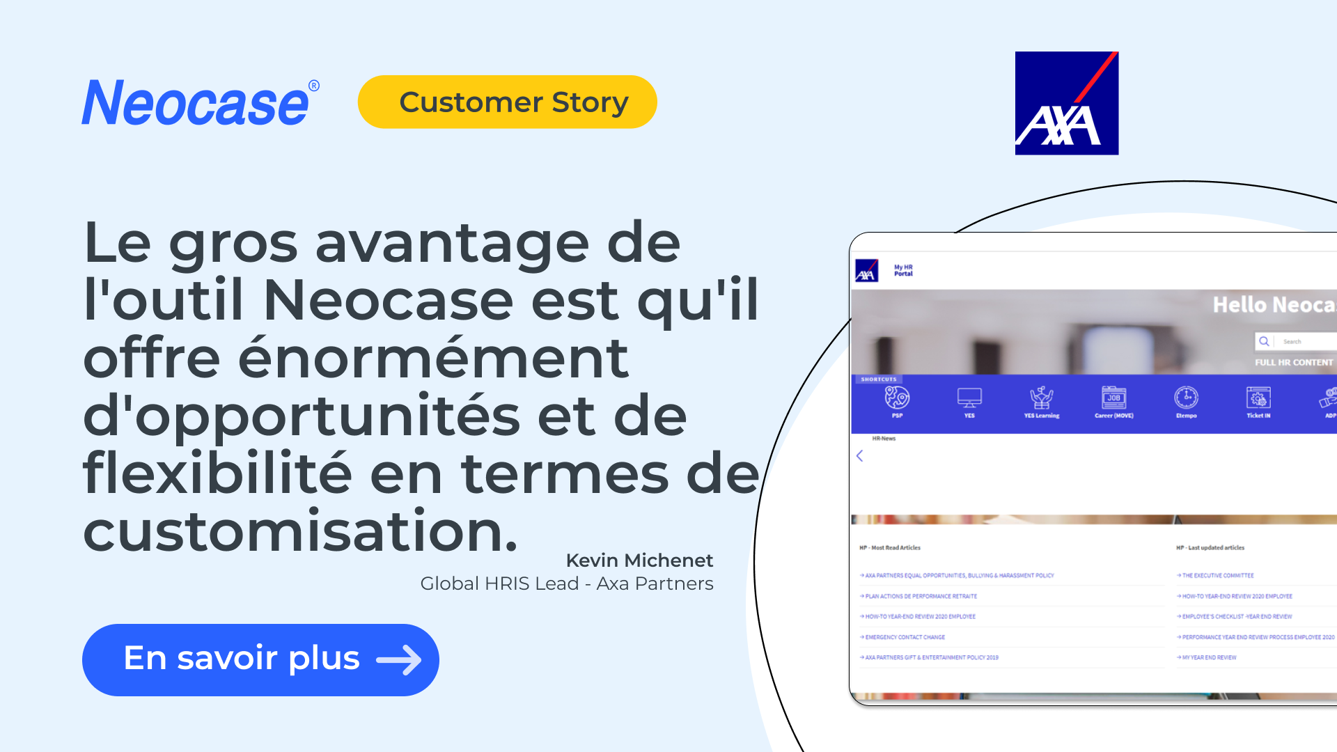 La Transformation Digitale RH d'AXA Partners avec Neocase: Challenges ...