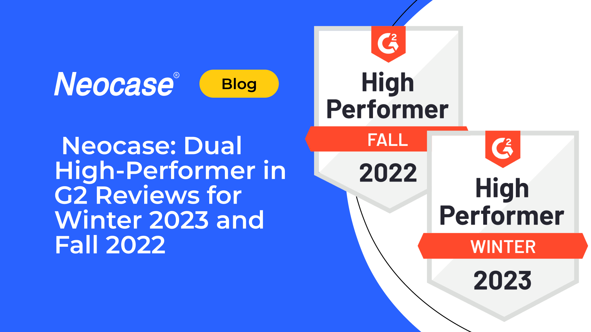Neocase: Dual High-Performer in G2 Reviews for Winter 2023 and Fall 2022